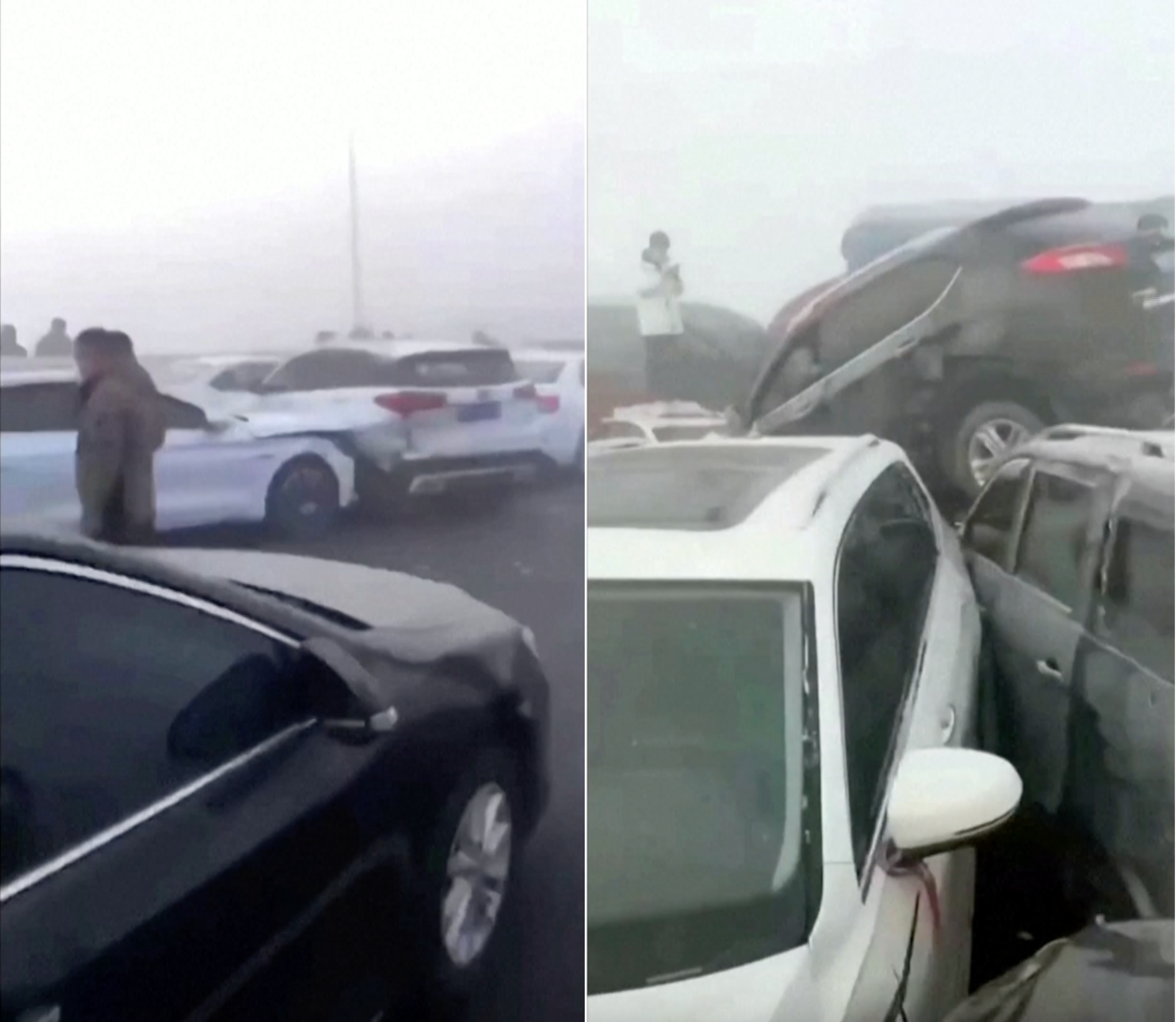 200-Car Pile-Up In China Leaves 1 Dead After Thick Fog Reduced ...